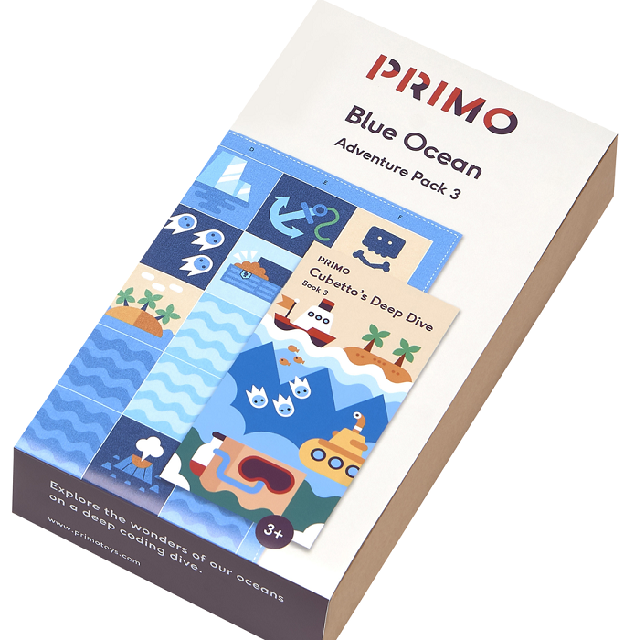 Primo Toys Logic Blocks, Maps & Storybooks for Cubetto Robot from ThinkEDU