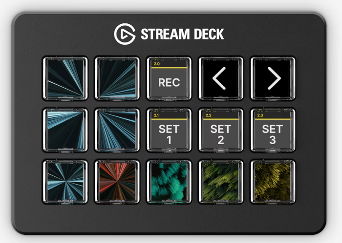 CORSAIR Elgato 10GBL9901 Stream Deck Scissor Keys Precision 15-Key Control Pad from ThinkEDU