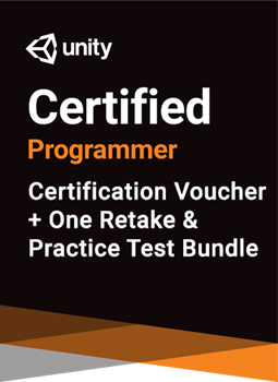 Unity Certified Programmer Bundle - certification plus one retake (if