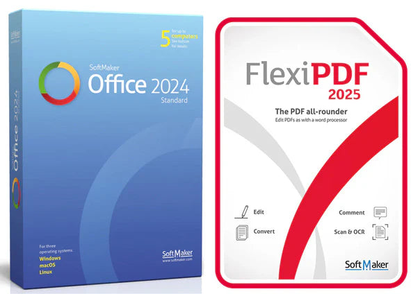 SoftMaker Office 2024 Standard with FlexiPDF 2025 Bundle for Windows