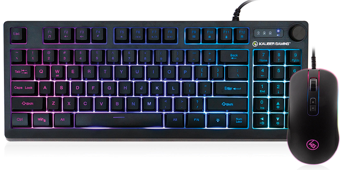 IOGEAR GKM601 KORONA KORE II Compact RGB Gaming Keyboard and Mouse ...