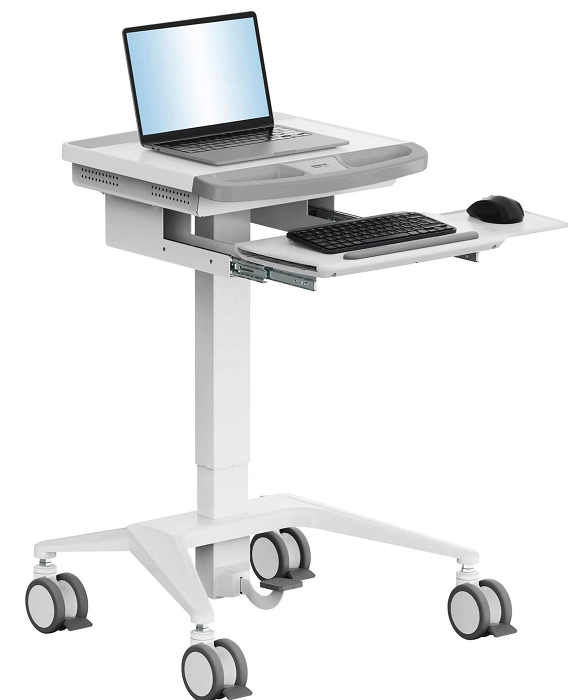 Mount-It! MI-16003 MedHub Mobile Workstation with FREE! Antimicrobial ...