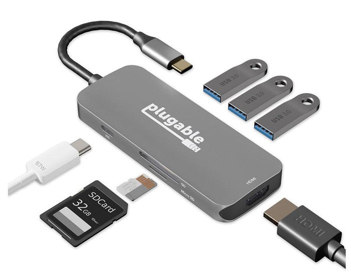 Plugable Technologies USBC-7IN1 7-in-1 Thunderbolt / USB-C Hub (2 Options)