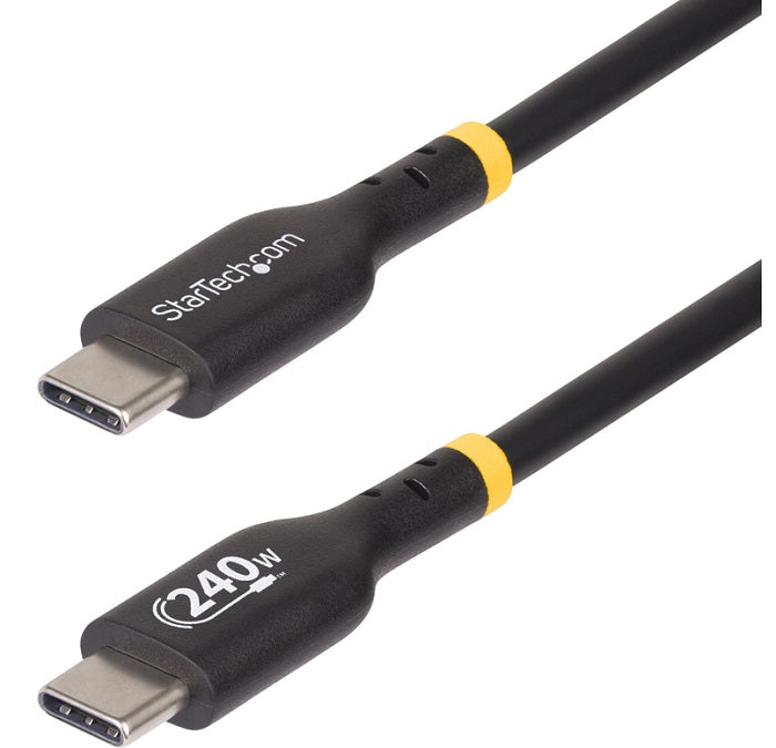 StarTech High-Performance 240W USB-C Charge & Sync Cable in 2 Colors ...