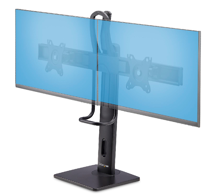 StarTech 2MC1SMONITORSTA Crossbar Dual Monitor Desk Stand For Up to ...