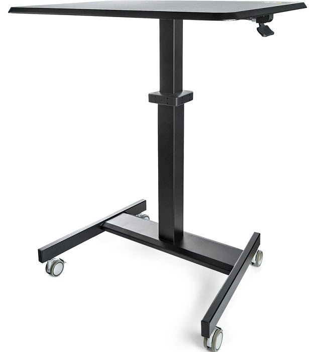 StarTech STSCART2 Mobile Standing Desk with Locking One-Touch Lift for ...