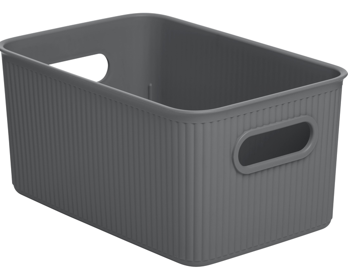 Superio 5 Liter Ribbed Storage Bin (6-Pack) (2 Colors) from ThinkEDU